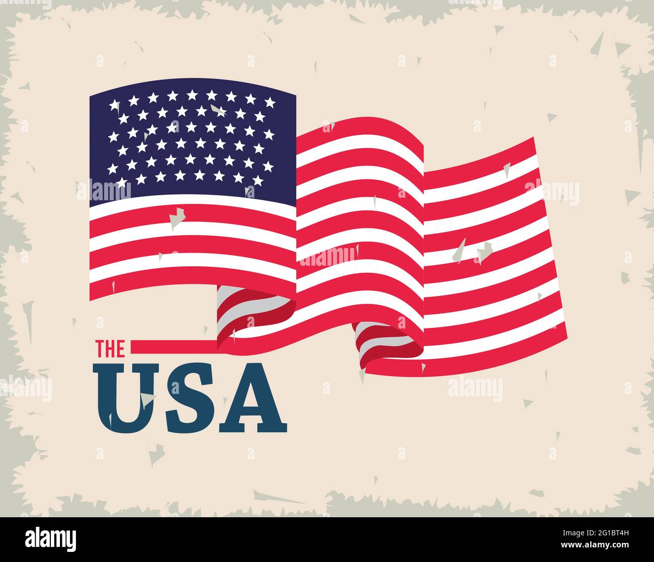 usa flag poster Stock Vector Image & Art - Alamy