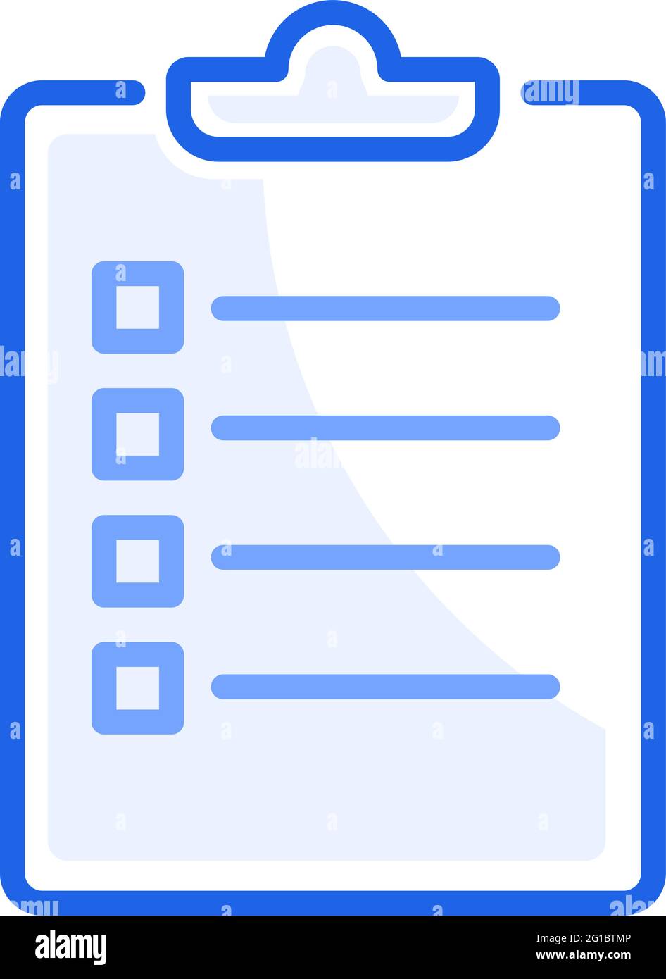 clipboard checklist simple outline icon Stock Vector Image & Art - Alamy