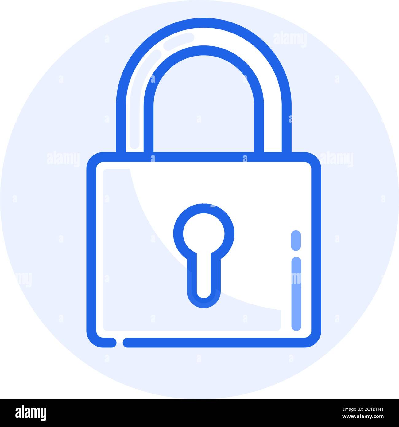 Pad lock silhouette Stock Vector Images - Alamy