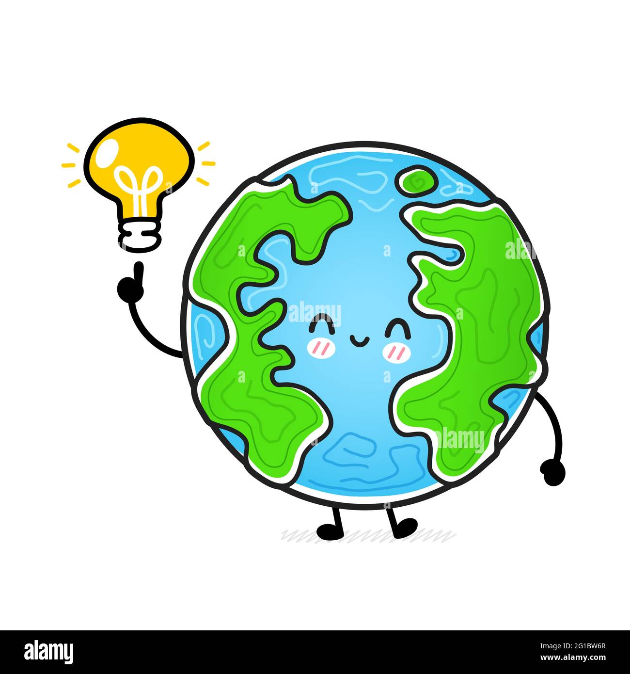 Bulb eco innovation icon Cut Out Stock Images & Pictures - Alamy