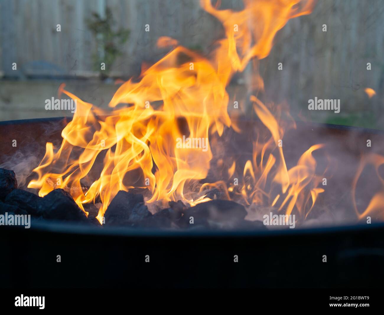 Barbecue flames hi-res stock photography and images - Alamy
