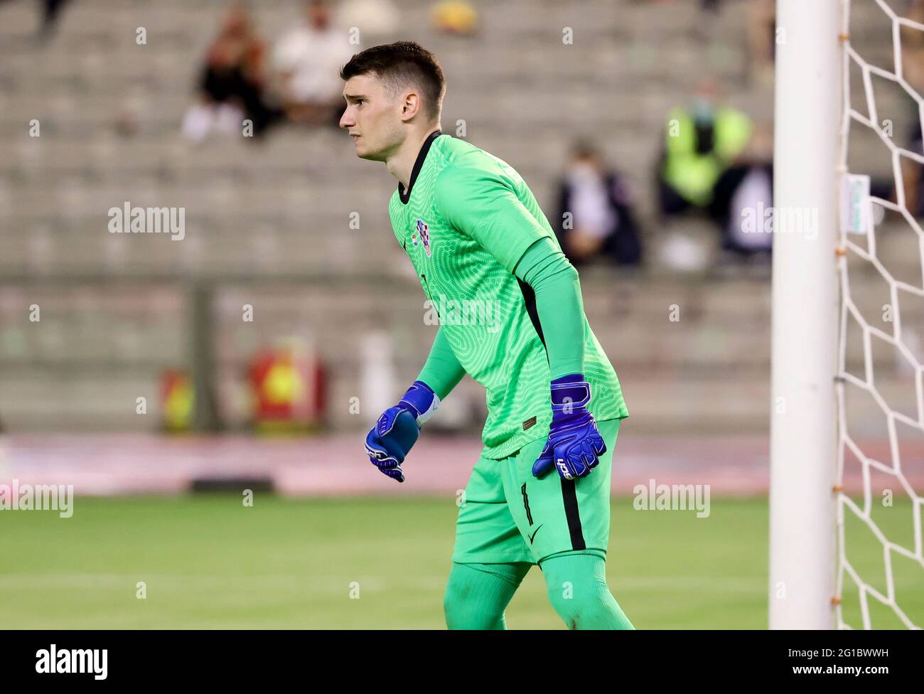 Goalkeeper of Croatia Dominik Livakovic during the international ...