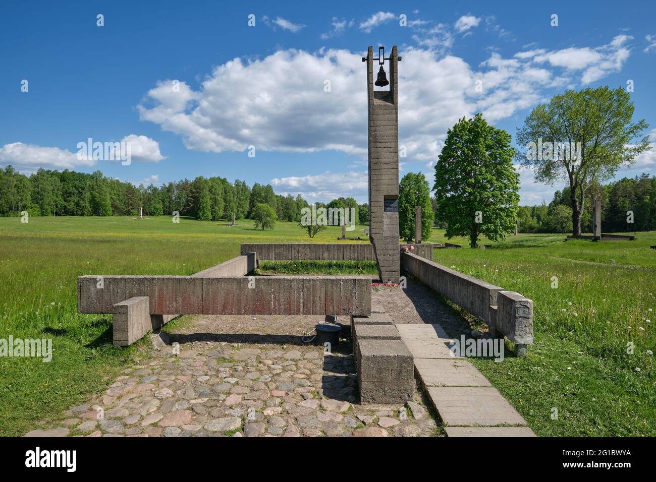 Khatyn, Belarus - 03 June2021: memorial complex Khatyn, cemetery of ...