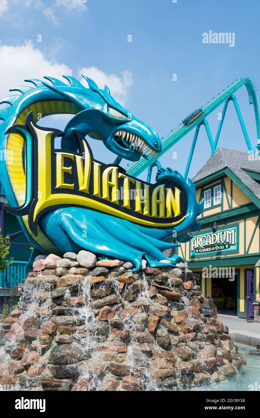 Leviathan Roller Coaster, Amusement Park Ride, Canada's Wonderland ...