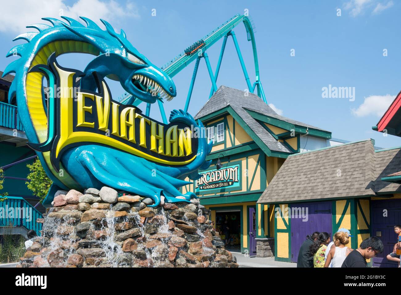 Leviathan Roller Coaster, Amusement Park Ride, Canada's Wonderland ...