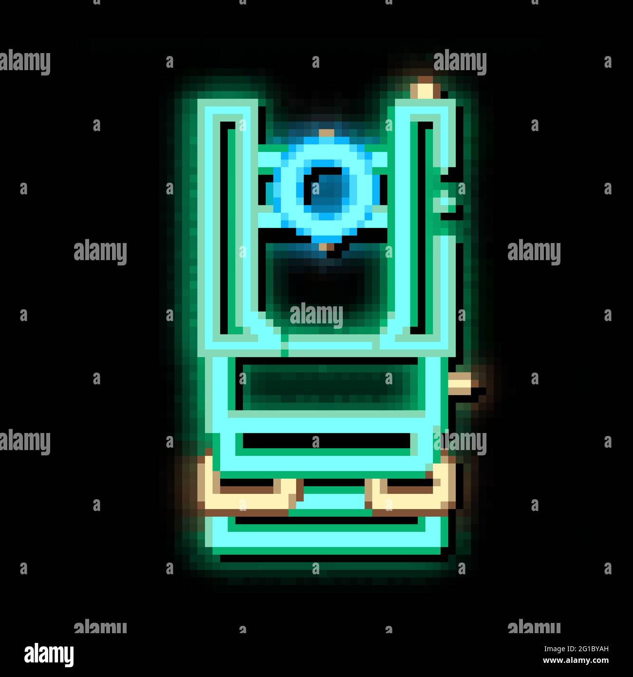 Optical Topography Equipment neon glow icon illustration Stock Vector ...