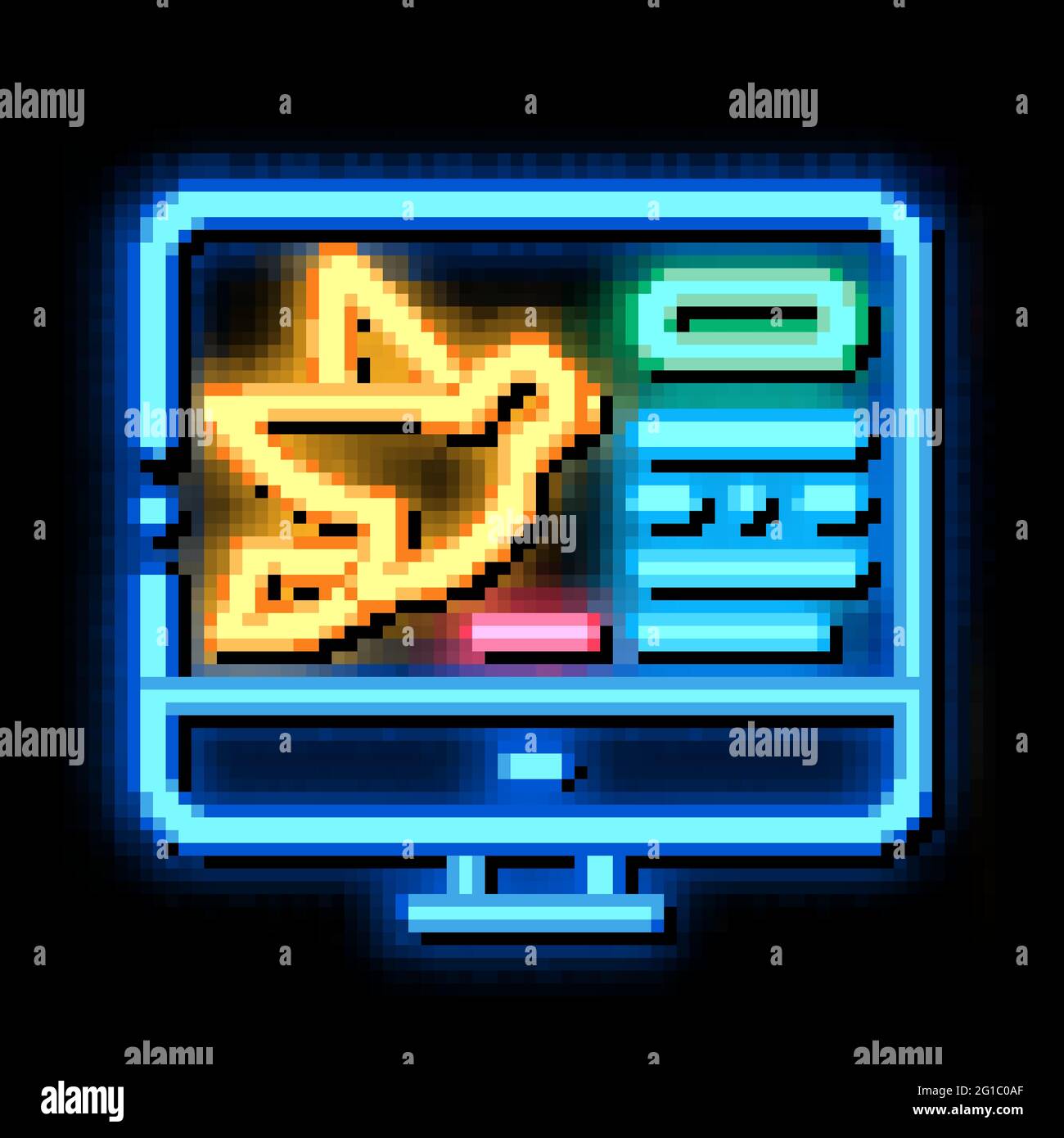 Wild card neon sign hi-res stock photography and images - Alamy