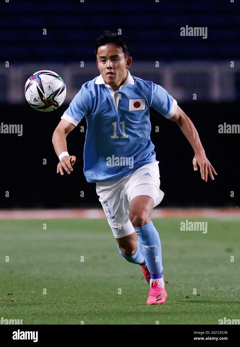 Fukuoka, Japan. 5th June, 2021. Takefusa Kubo (JPN) Football/Soccer ...