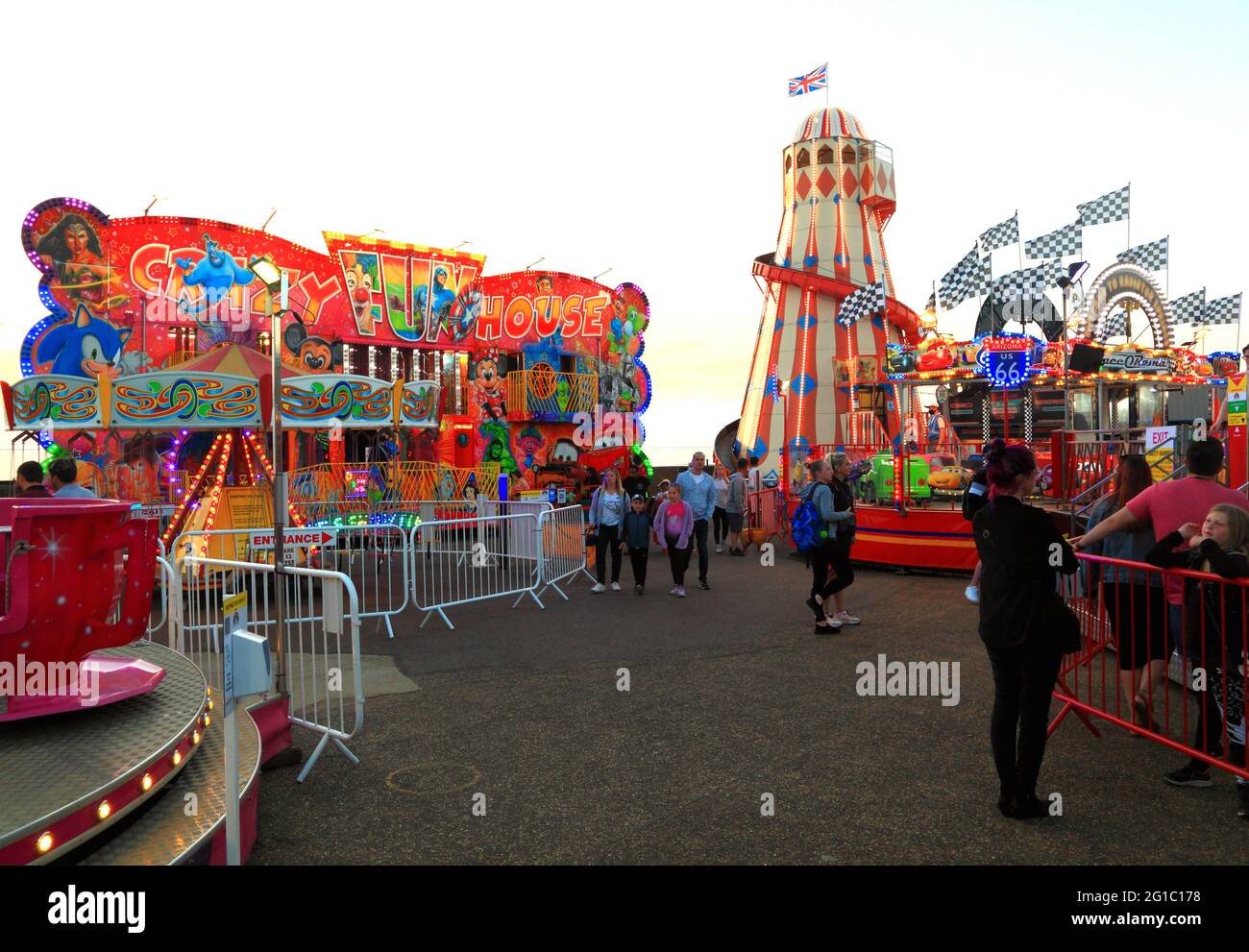 Hunstanton, Pleasure Beach, Funfair, Norfolk, England Stock Photo - Alamy