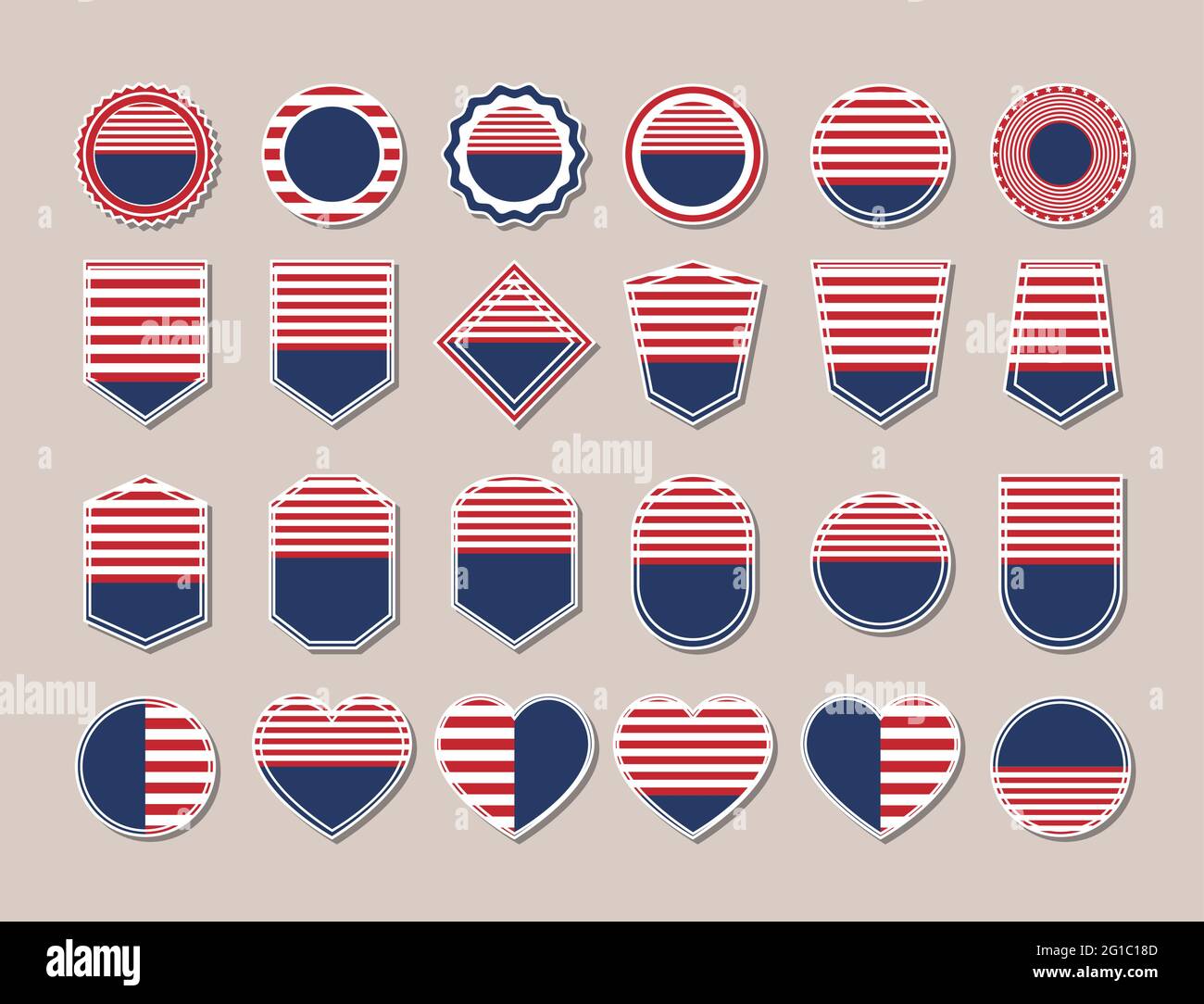 badges of usa Stock Vector Image & Art - Alamy
