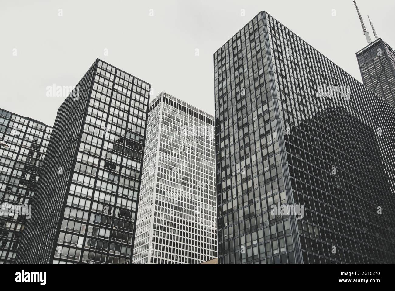 Modern Buildings in Chicago. Architecture detais of Chicago, skyline ...