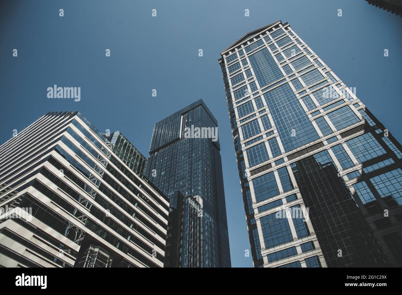 Modern Buildings in Chicago. Architecture detais of Chicago, skyline ...
