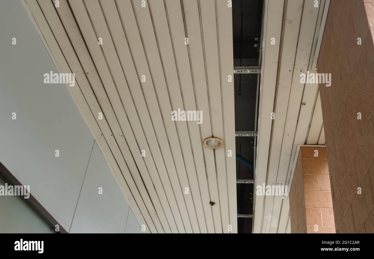 Opening in the ceiling during repairing work Stock Photo - Alamy