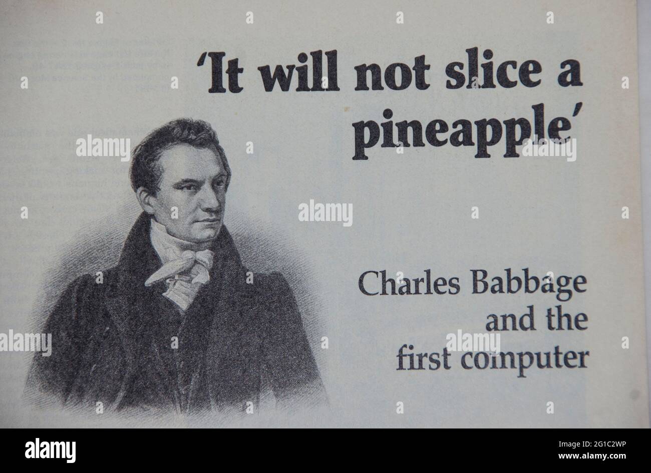 Charles Babbage Quotes