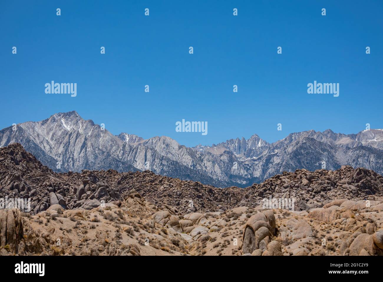 Beautiful landscape around Mobius Arch Loop at California Stock Photo ...