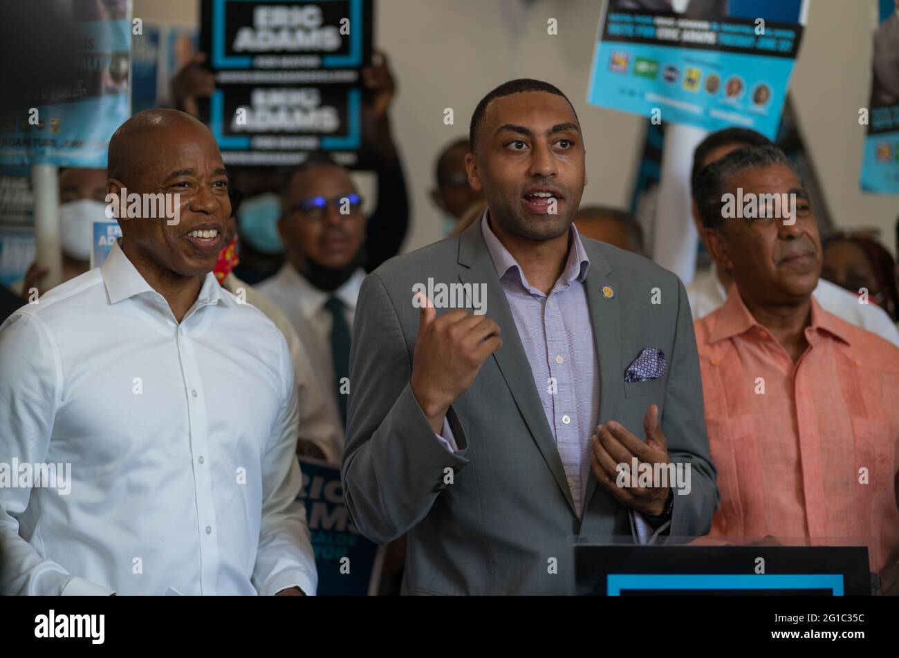 Bronx, USA. 06th June, 2021. New York State Senator Jamaal Baliey ...