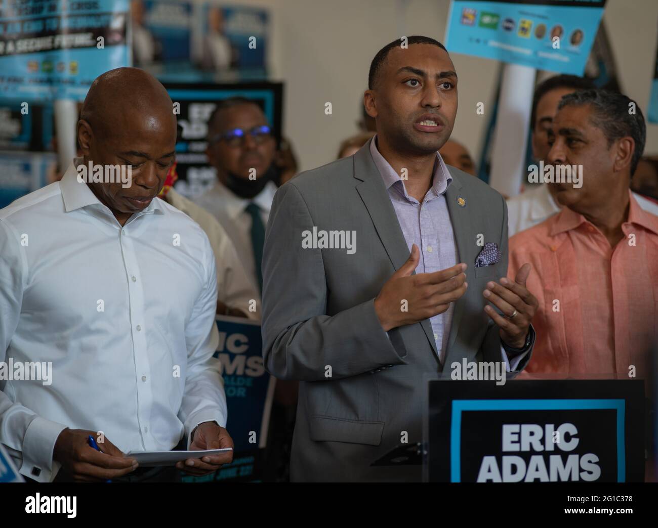 Bronx, USA. 06th June, 2021. New York State Senator Jamaal Baliey ...