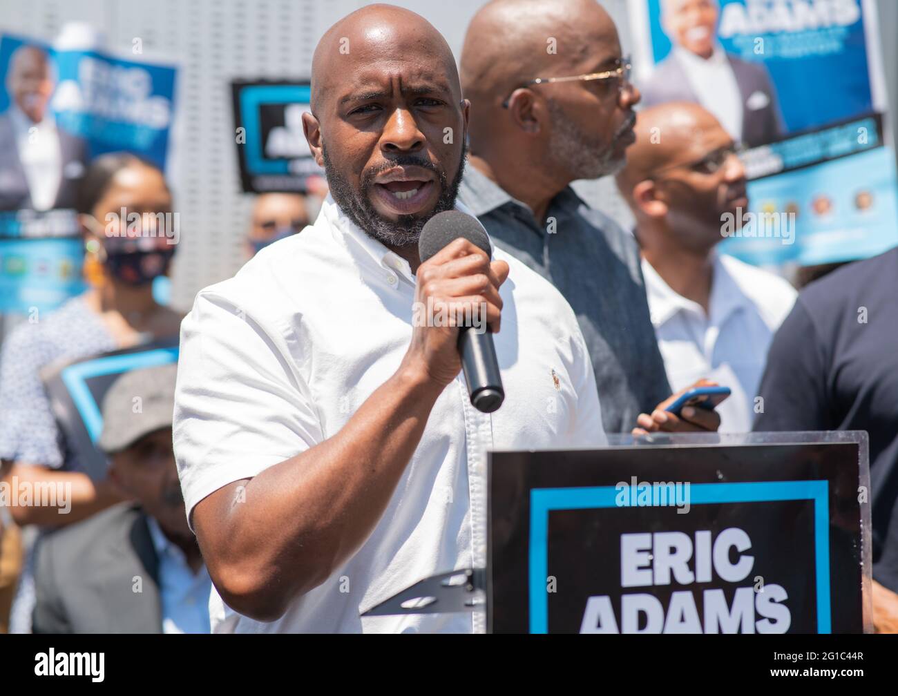 New York City, USA. 06th June, 2021. Dr. Shango Blake and more than 100 ...