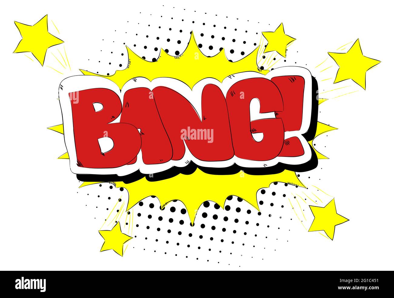 Bang - Comics word. Vector retro abstract comic book speech bubble ...