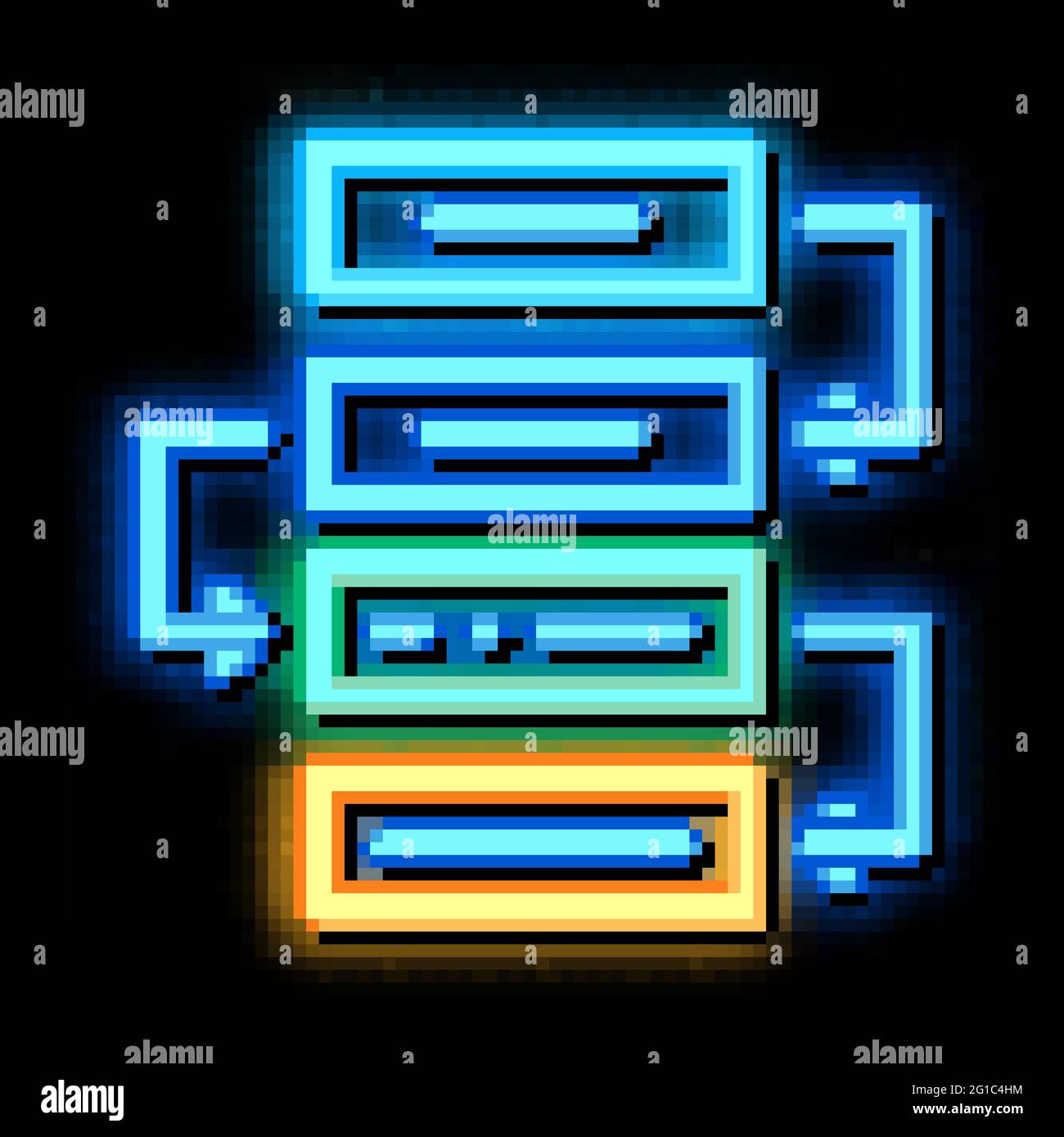 Process Plan neon glow icon illustration Stock Vector Image & Art - Alamy