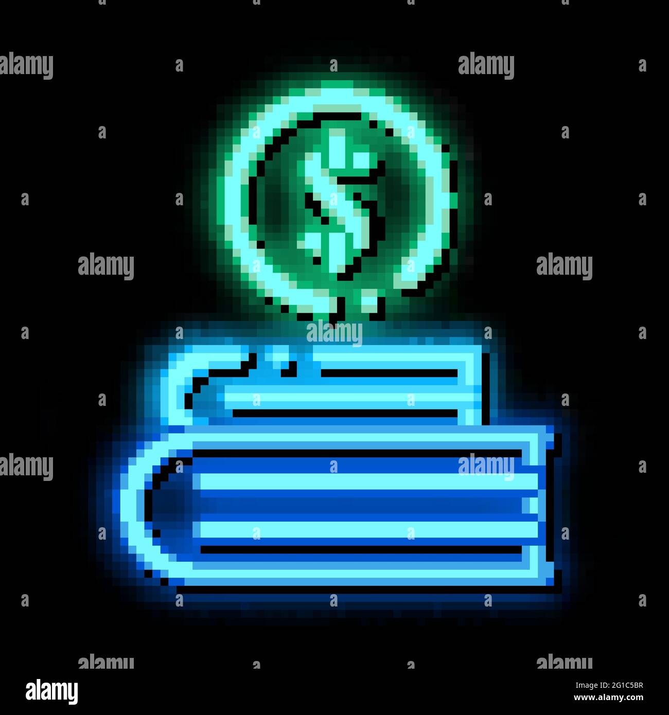 Manager Books neon glow icon illustration Stock Vector Image & Art - Alamy