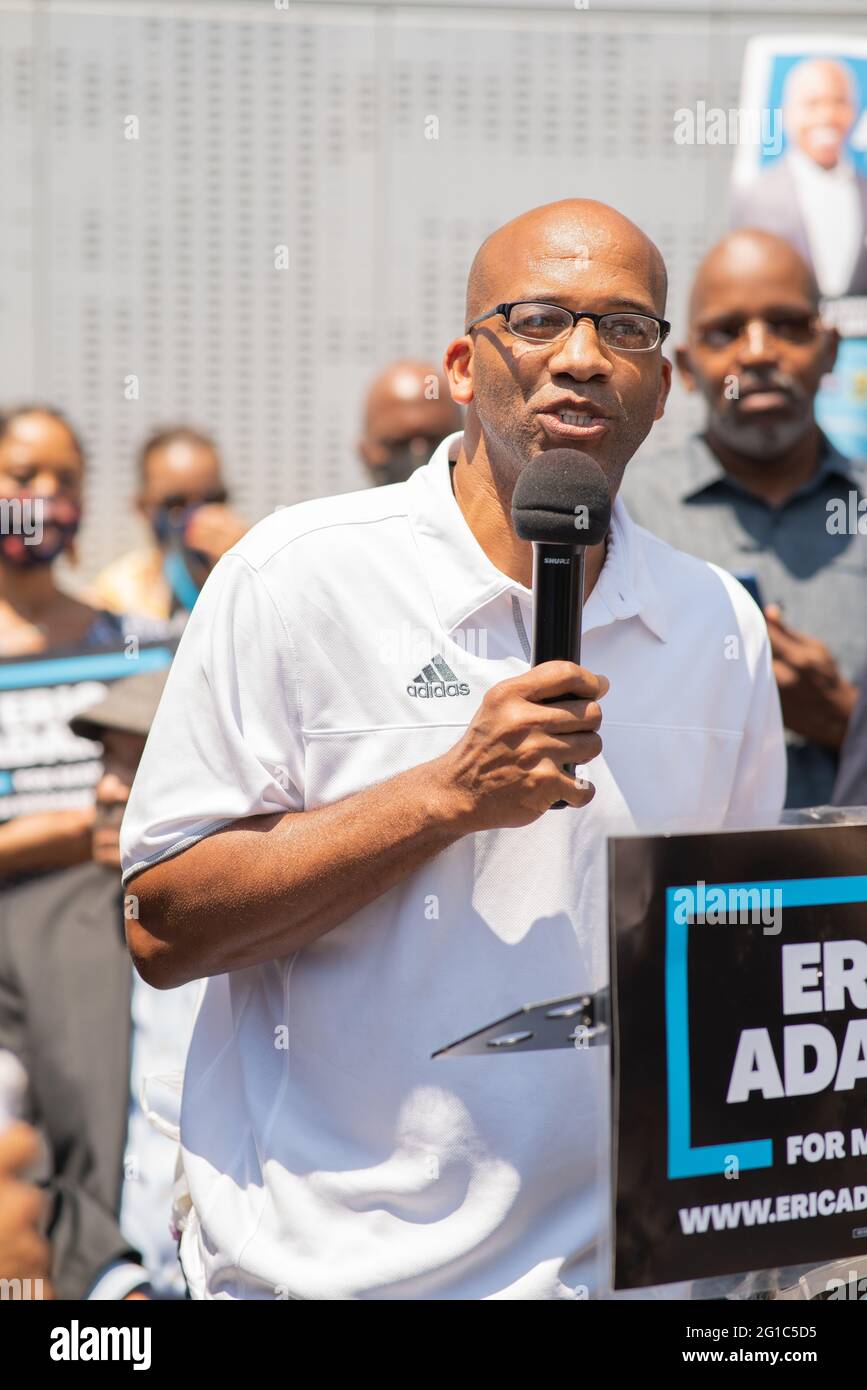 More than 100 Black and Latinx educators gathered in Harlem outside the ...