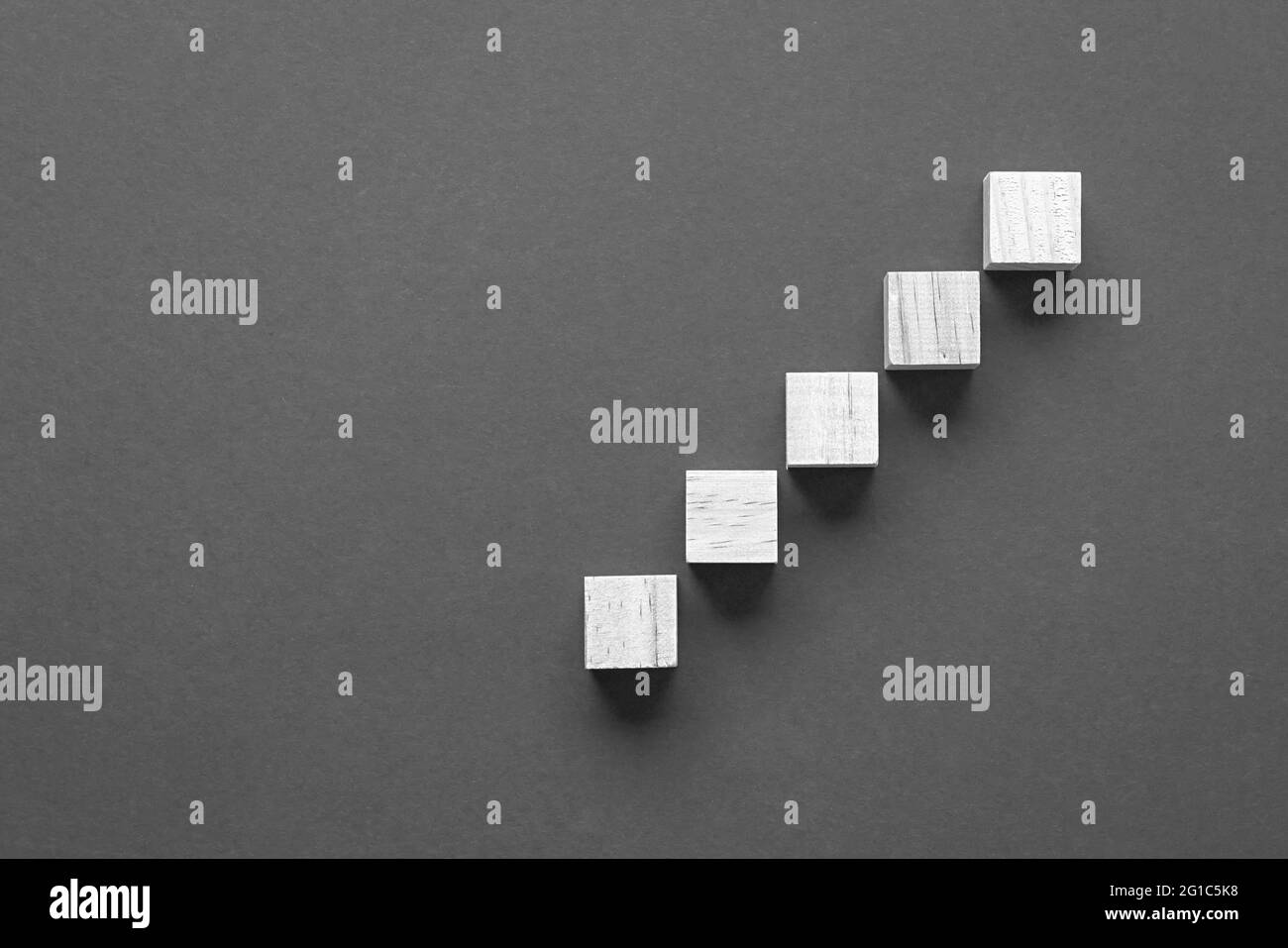 Wood block steps Black and White Stock Photos & Images - Alamy