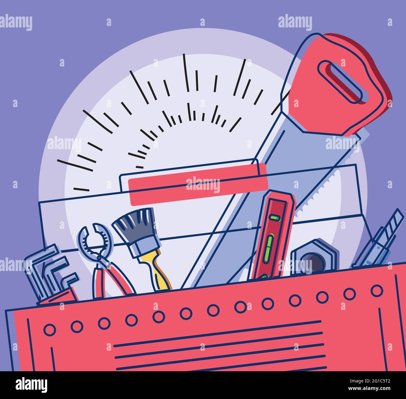 tools in toolbox Stock Vector Image & Art - Alamy