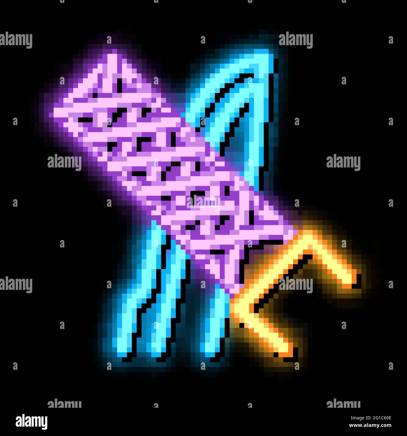 Blade Sharpening neon glow icon illustration Stock Vector Image & Art ...