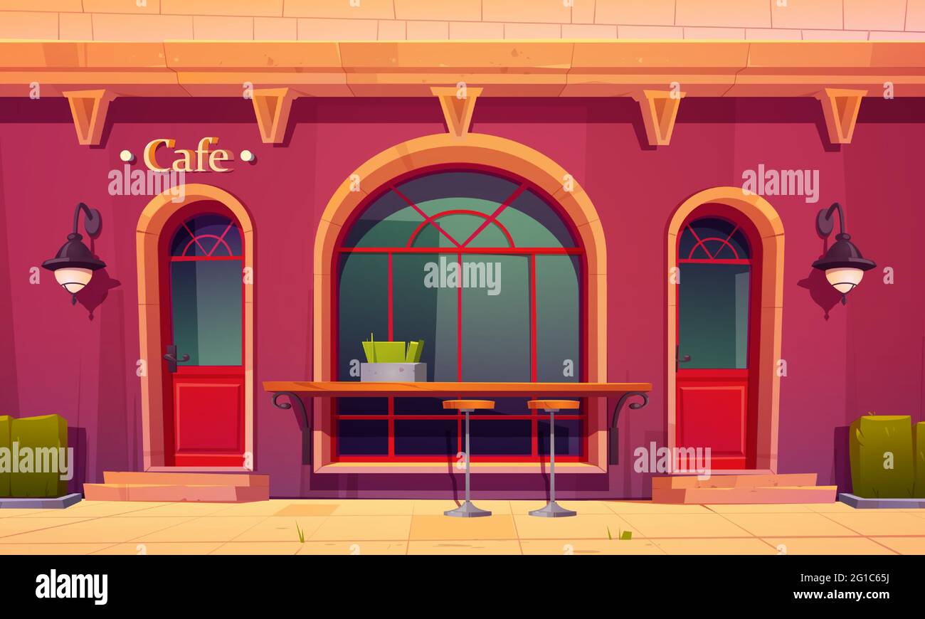 Summer cafe counter Stock Vector Images - Alamy