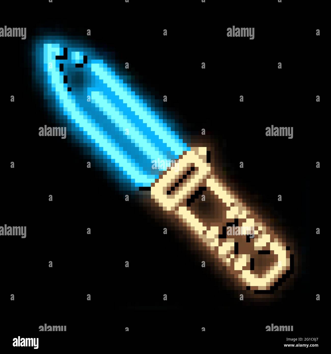 Knife Kitchenware neon glow icon illustration Stock Vector Image & Art ...