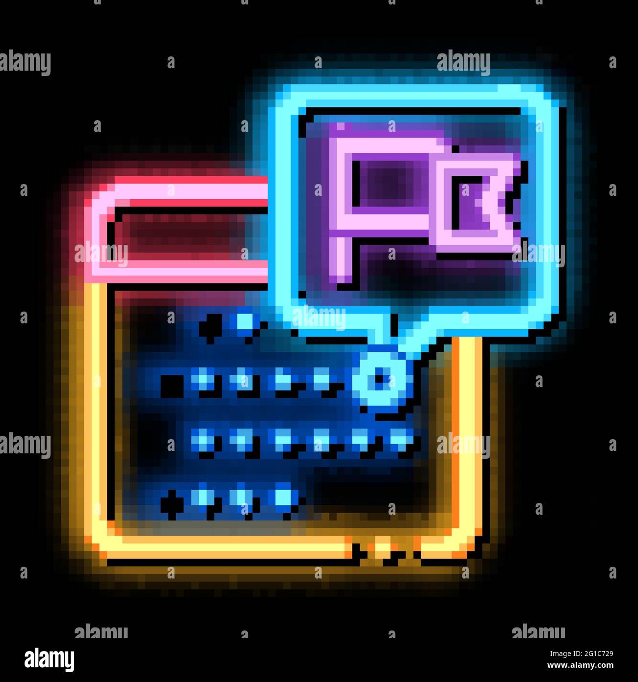 Calendar Date neon glow icon illustration Stock Vector Image & Art - Alamy