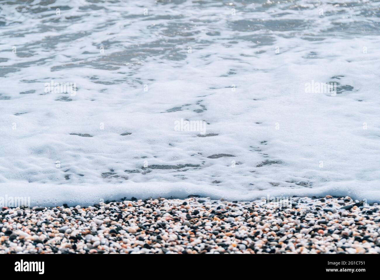 Abstract nature summer or spring ocean sea background. Small waves on ...