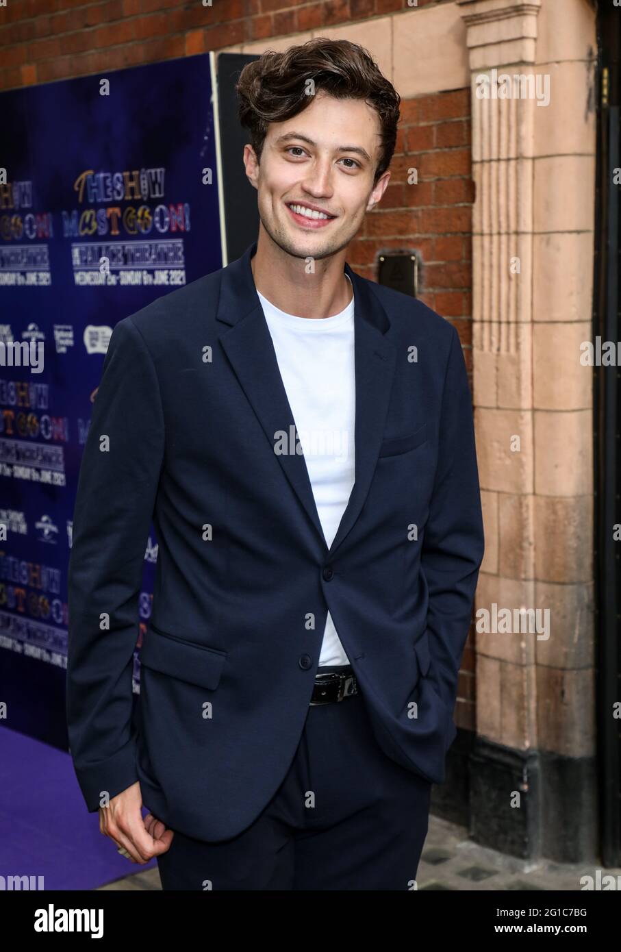 Jordan Luke Gage of The Show Must Go On poses for a photo before their ...