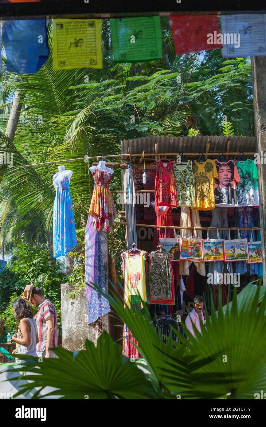 Shop in High Street selling colourful dresses, t-shirts, vests, bags ...
