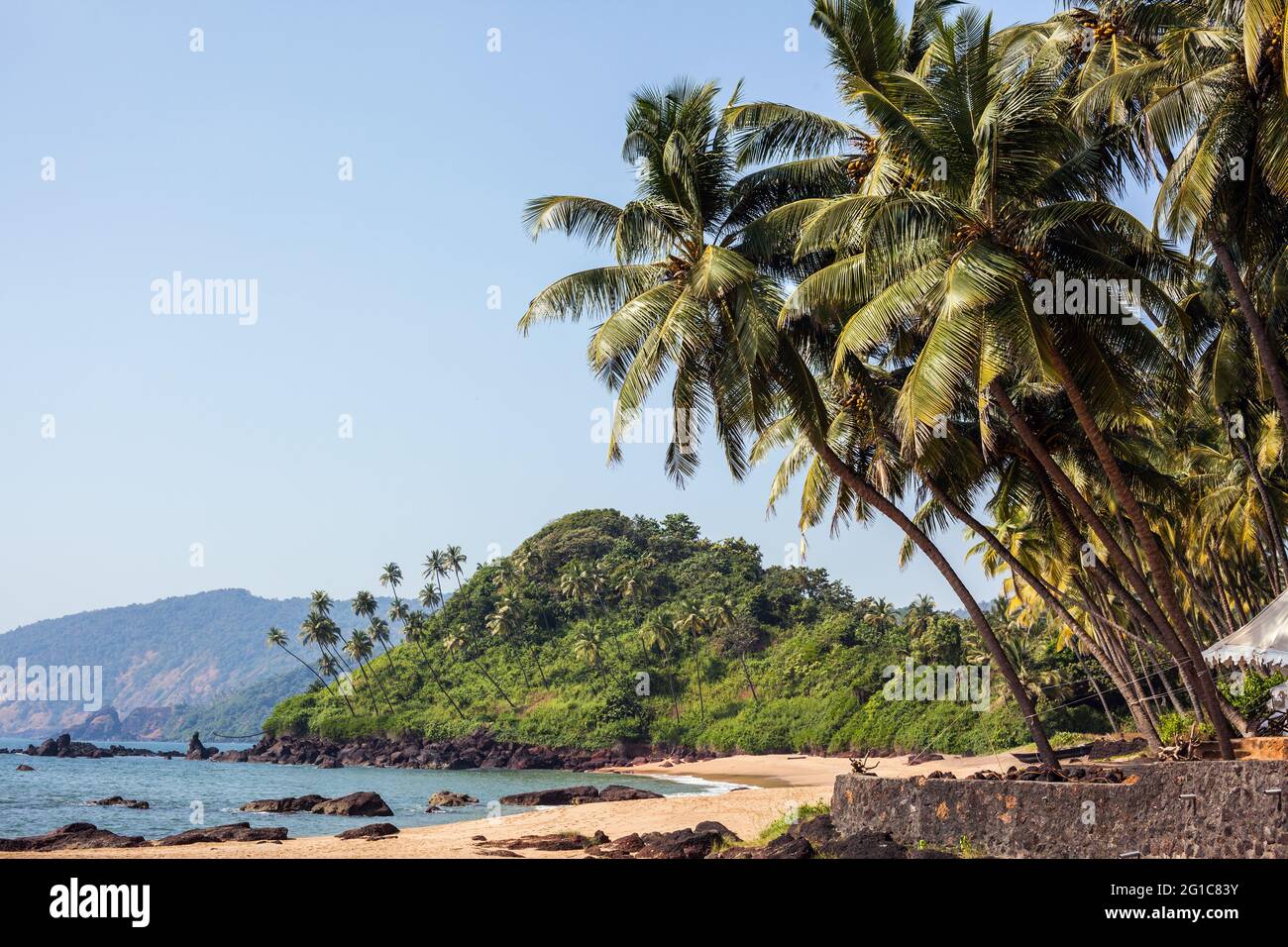 Picturesque beauty of Cola (Khola) Beach (also known as Secret Beach ...