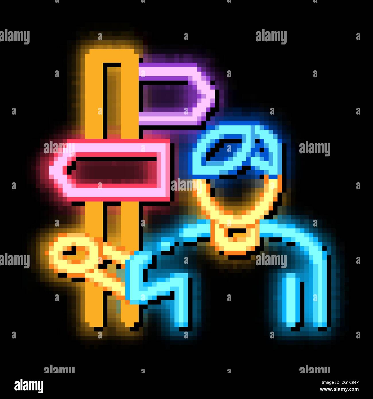 Human post column icon hi-res stock photography and images - Alamy