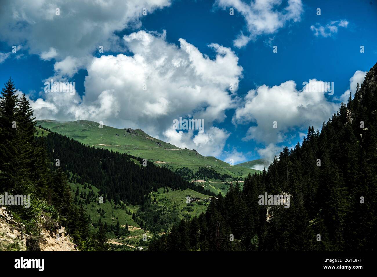 Great Mountain View taken in the Black Sea region of Turkey. The ...