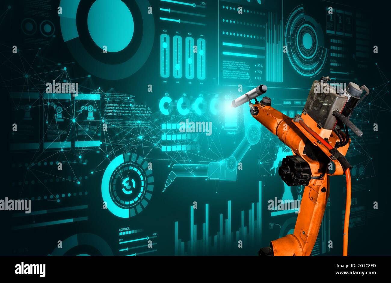 Artificial intelligence robot math hi-res stock photography and images ...