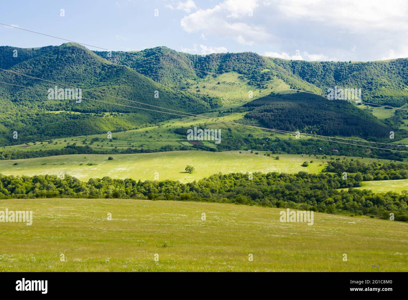 Mountain landscape and view in Tsalka, Georgia Stock Photo - Alamy