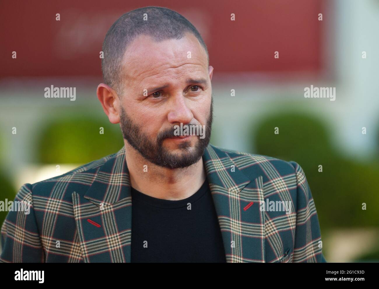 Spanish actor, Marc Martinez poses for photographers at the red carpet ...