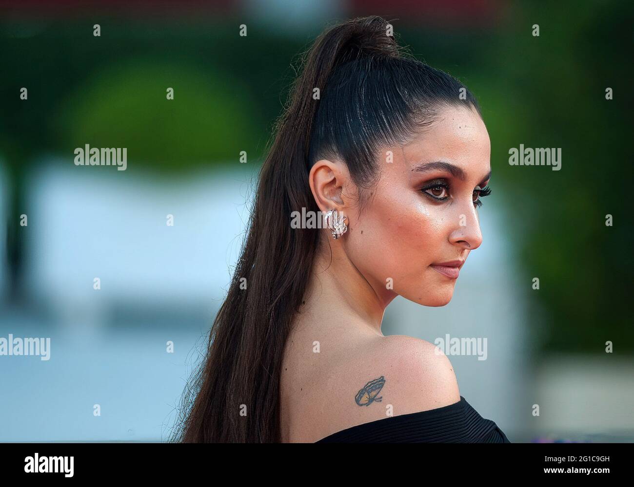 Malaga, Spain. 06th June, 2021. Spanish actress, Sarah Perles poses for ...