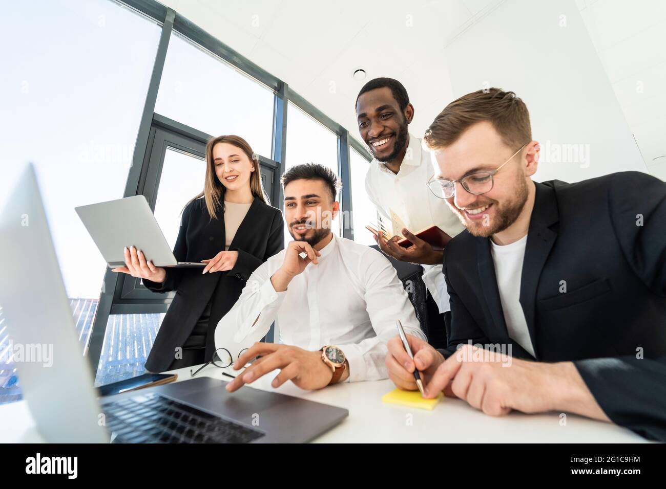 Software developers planning hi-res stock photography and images - Alamy