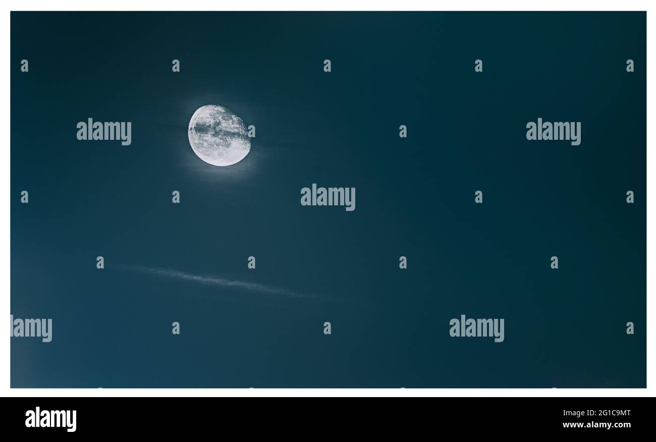 Full moon on in night Cut Out Stock Images & Pictures - Alamy