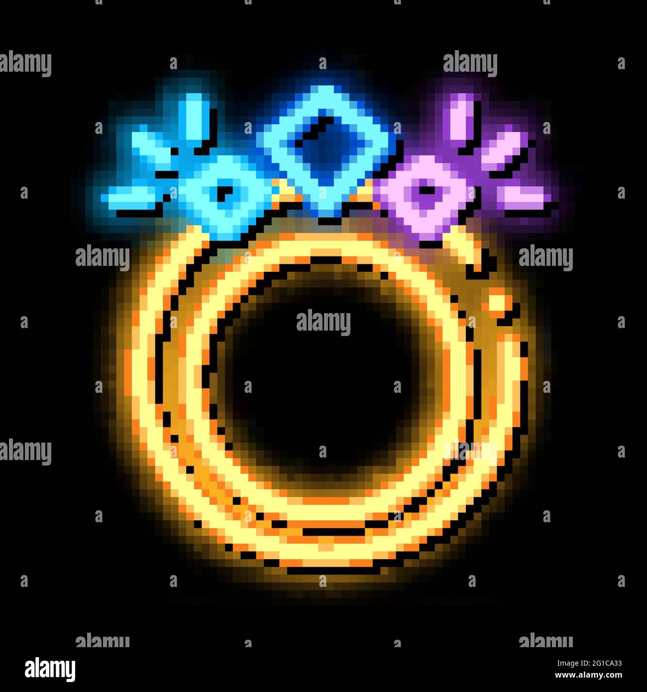 Magic Ring neon glow icon illustration Stock Vector Image & Art - Alamy