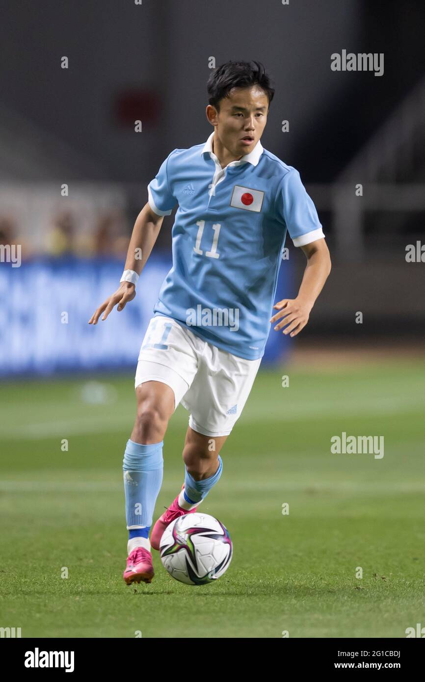 Best Denki Stadium, Fukuoka, Japan. 5th June, 2021. Takefusa Kubo (JPN ...