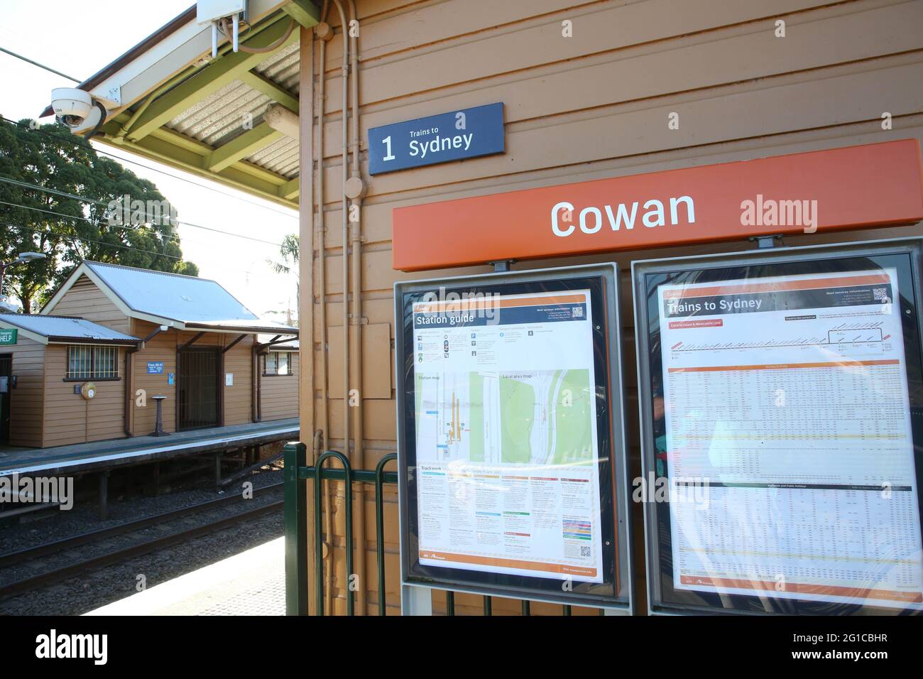Cowan train station, Cowan, Sydney, NSW, Australia Stock Photo - Alamy