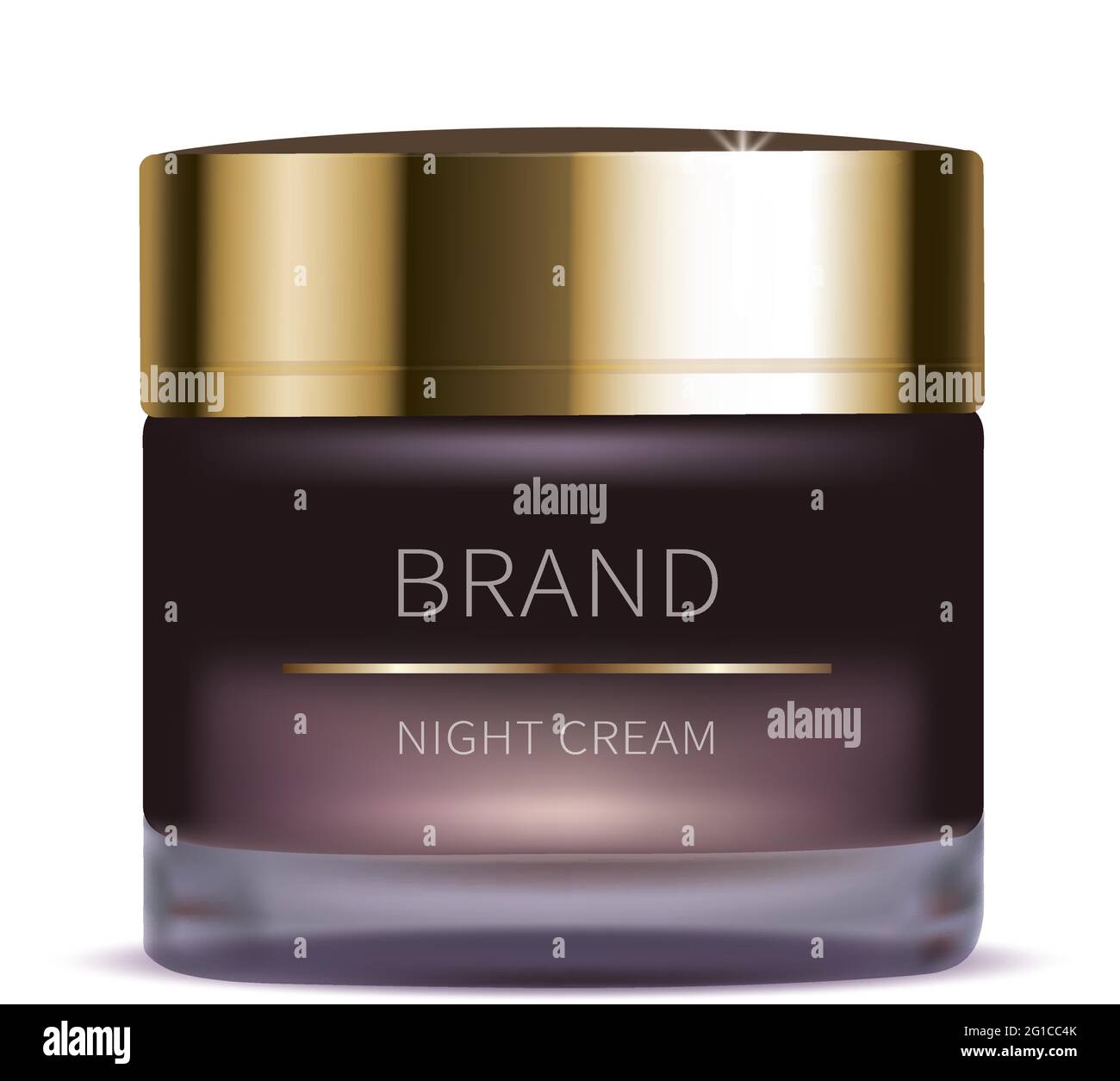 White cosmetic glass jar Stock Vector Images - Alamy