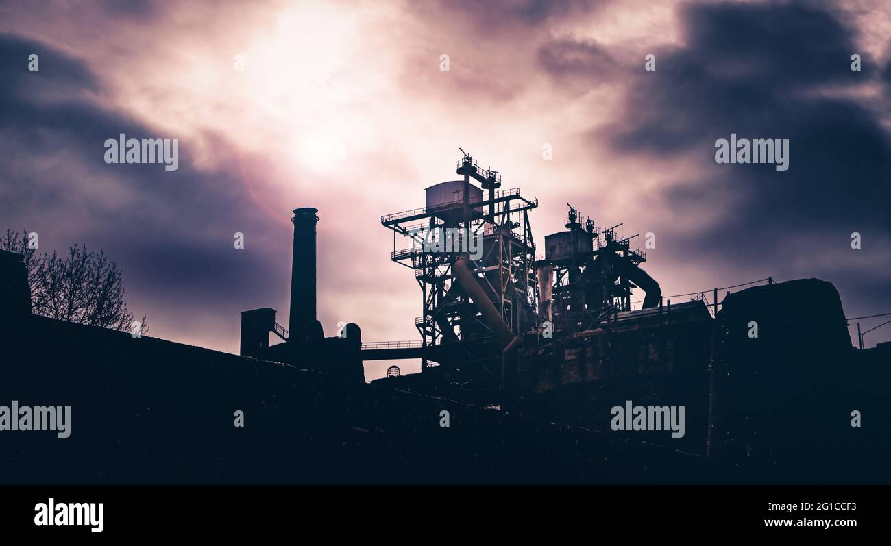 Old steelworks site hi-res stock photography and images - Alamy
