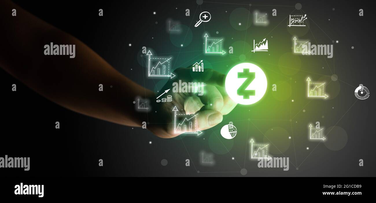 Businessman finger touching on screen multimedia interface with hand ...